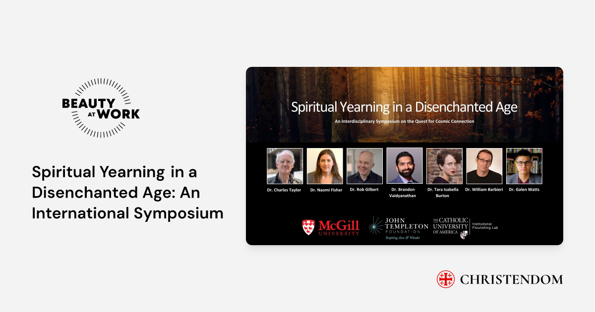 Spiritual Yearning in a Disenchanted Age: An International Symposium ...
