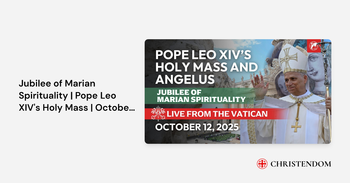 LIVE from the Vatican | Jubilee of Marian Spirituality | Pope Leo XIV's ...