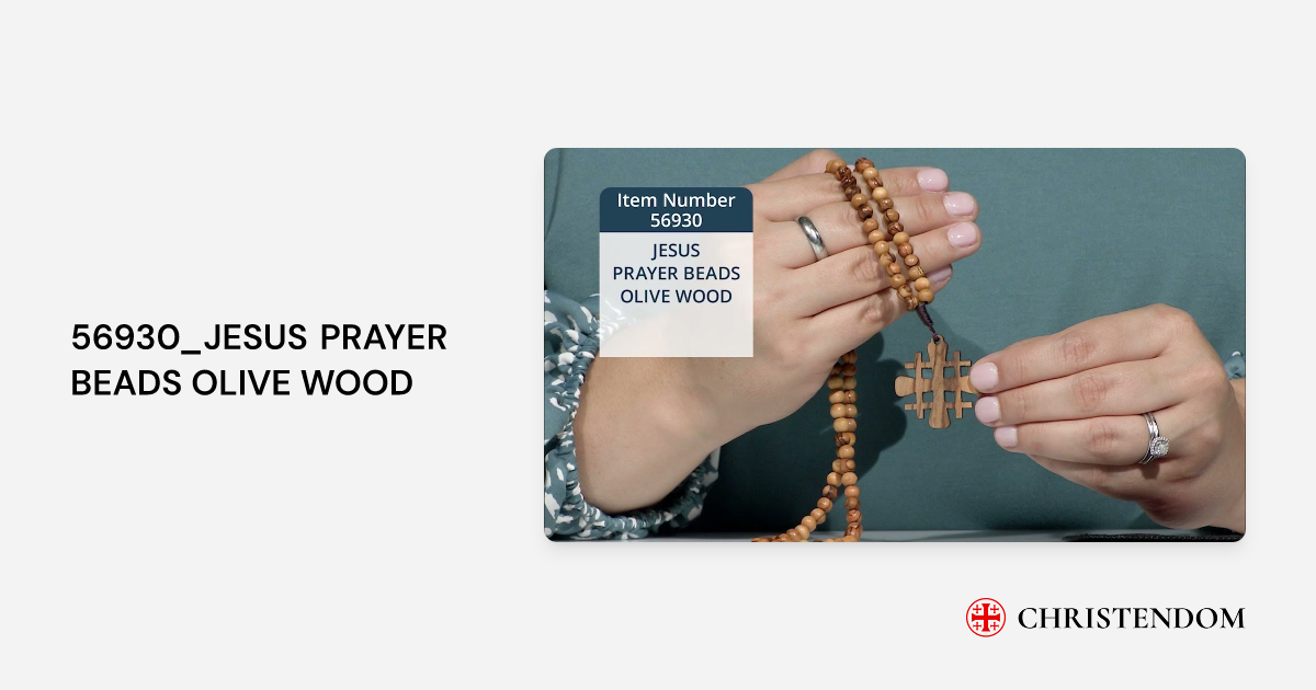 56930_JESUS PRAYER BEADS OLIVE WOOD - EWTN | Christendom