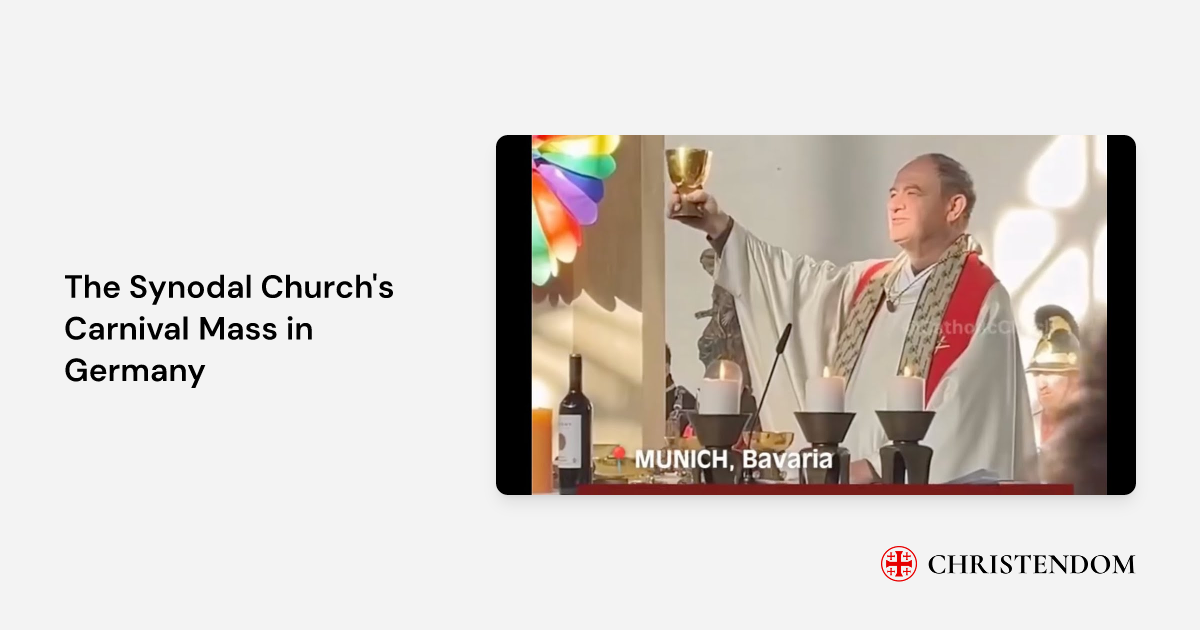 The Synodal Church's Carnival Mass in Germany - Decrevi Determined to ...