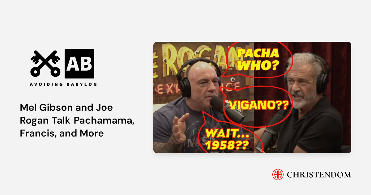 Mel Gibson and Joe Rogan Talk Pachamama, Francis, and More - Avoiding ...