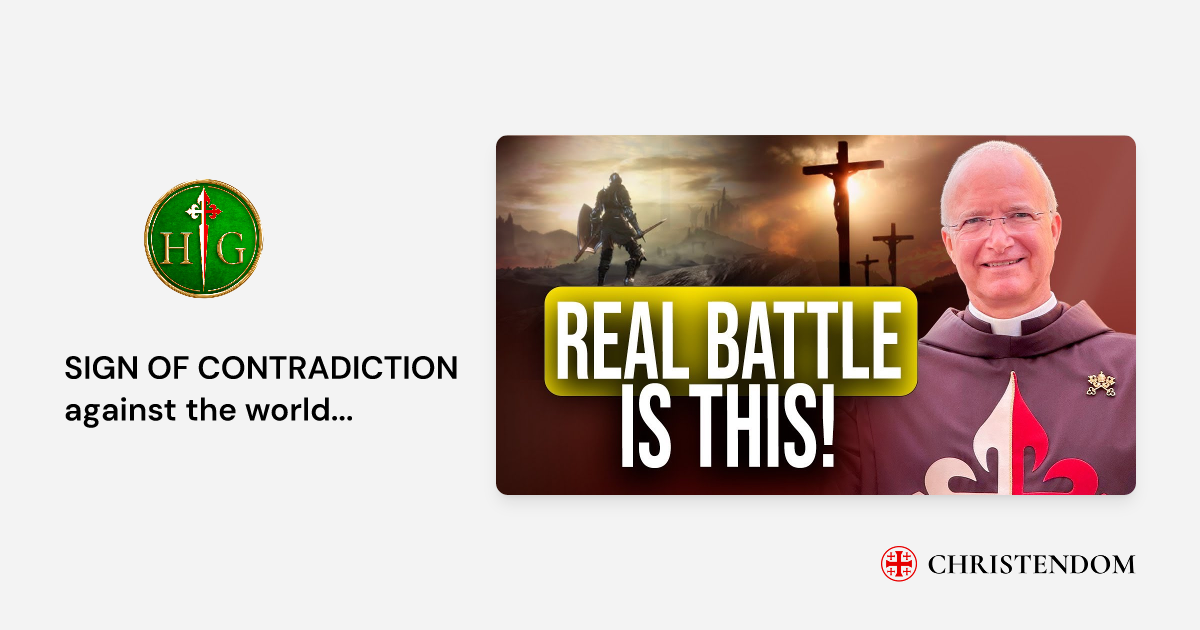 SIGN OF CONTRADICTION against the world... - Heralds of the Gospel ...