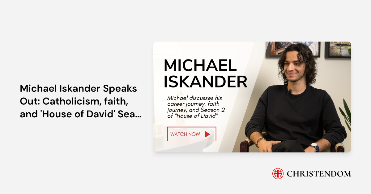 Michael Iskander Interview: Catholicism, faith, and 'House of David ...
