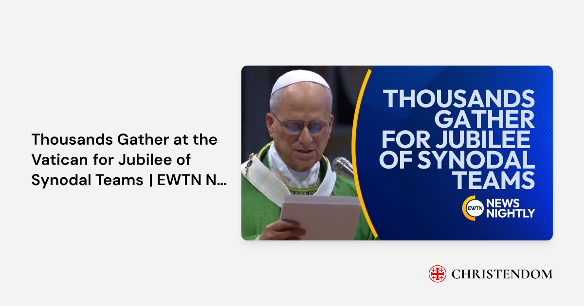 Thousands Gather at the Vatican for Jubilee of Synodal Teams | EWTN ...