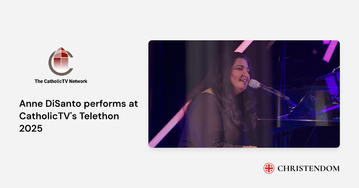 Anne DiSanto performs at CatholicTV's Telethon 2025 - The CatholicTV ...