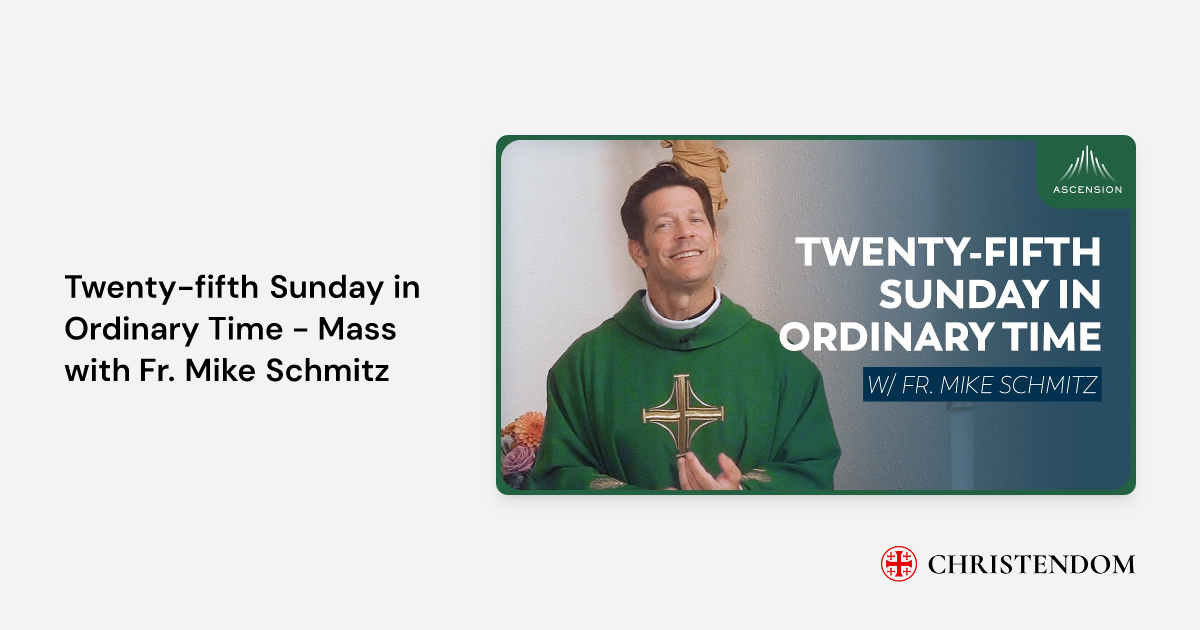 Twenty-fifth Sunday in Ordinary Time - Mass with Fr. Mike Schmitz ...