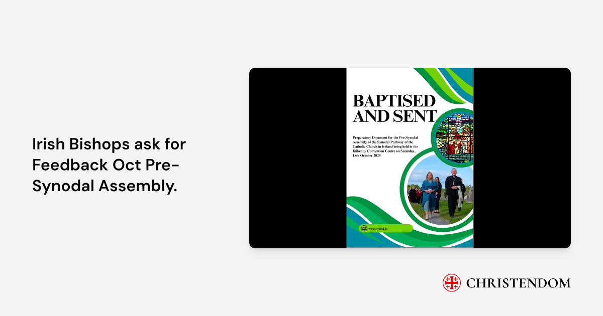 Irish Bishops ask for Feedback Oct Pre-Synodal Assembly. - Decrevi ...