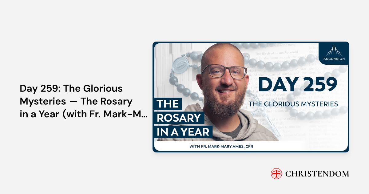 Day 259: The Glorious Mysteries — The Rosary in a Year (with Fr. Mark ...