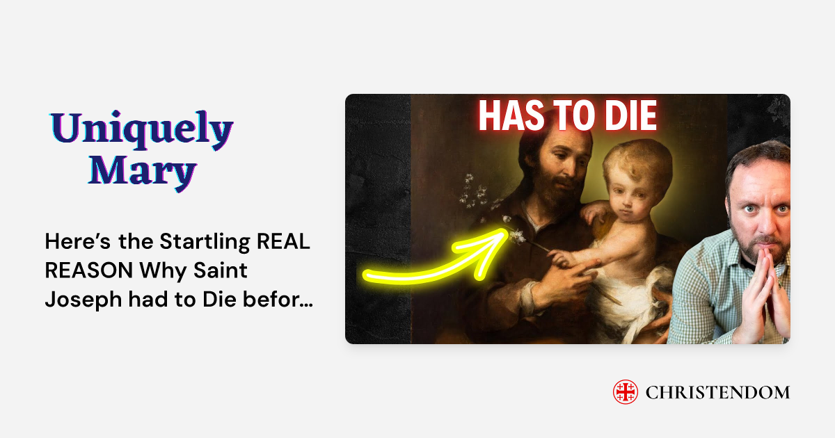 Here’s the Startling REAL REASON Why Saint Joseph had to Die before ...