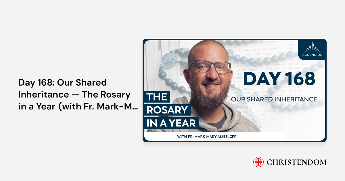 Day 168: Our Shared Inheritance — The Rosary in a Year (with Fr. Mark ...