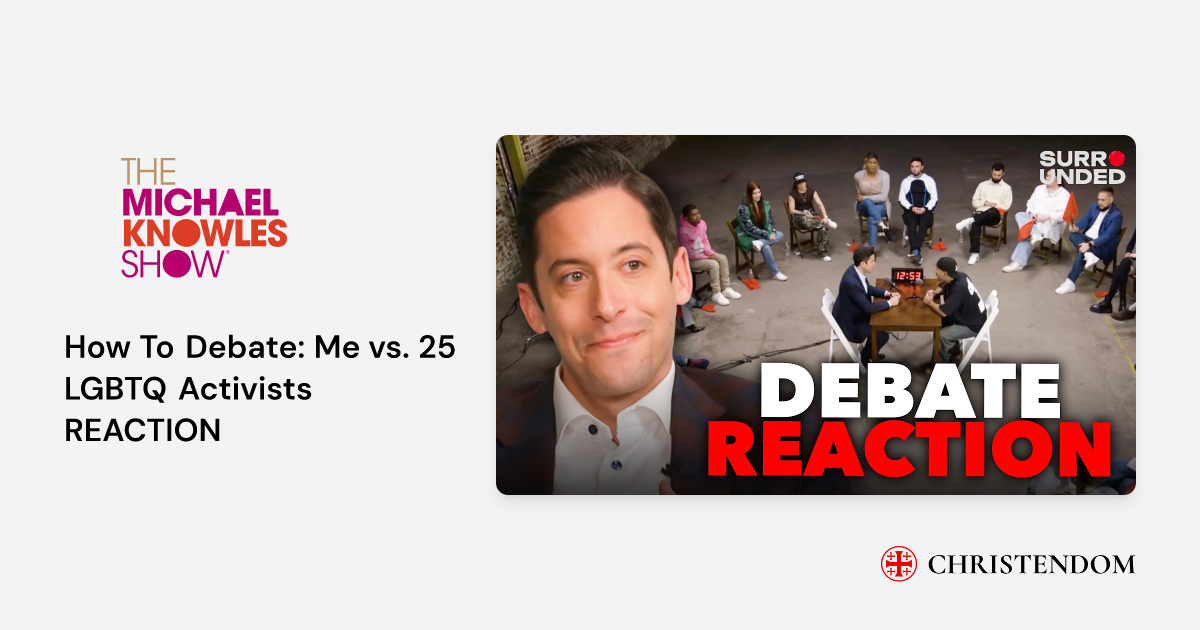 How To Debate: Me vs. 25 LGBTQ Activists REACTION - Michael Knowles ...