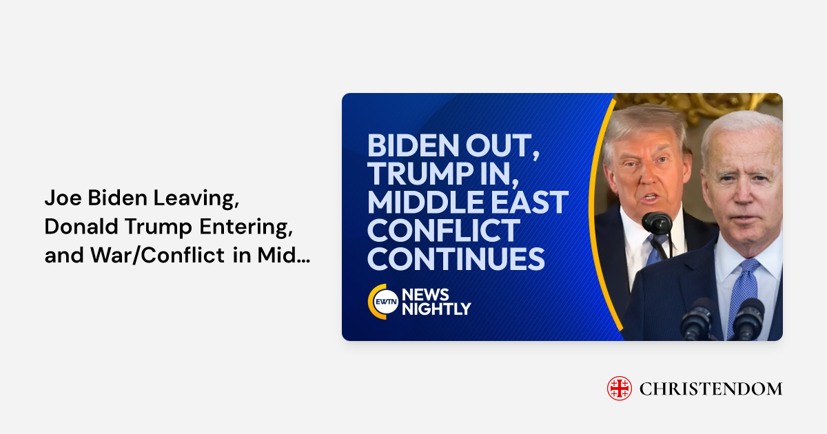 Joe Biden Leaving, Donald Trump Entering, and War/Conflict in Middle ...