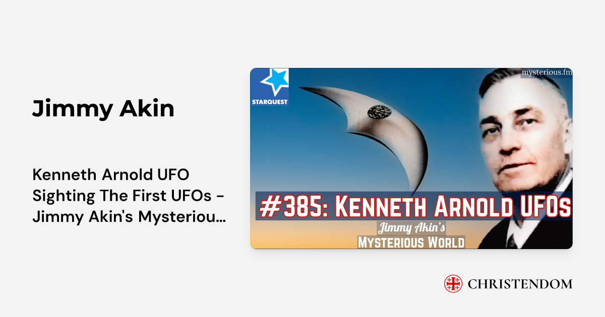 Kenneth Arnold UFO Sighting The First UFOs - Jimmy Akin's Mysterious ...