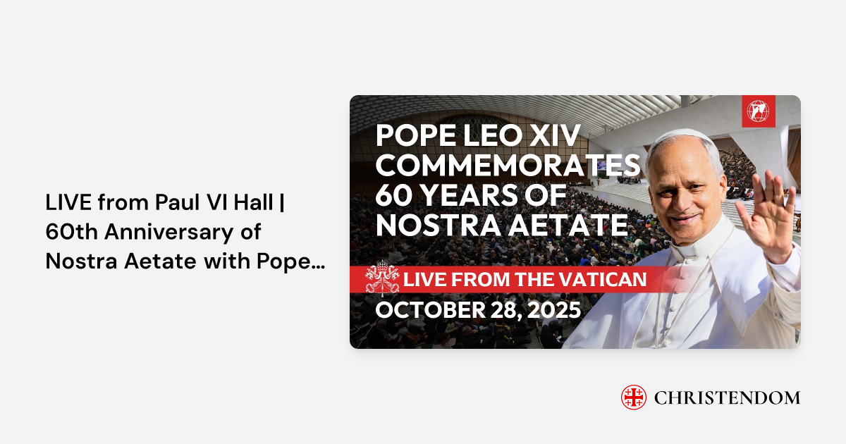 LIVE from Paul VI Hall | 60th Anniversary of Nostra Aetate with Pope ...